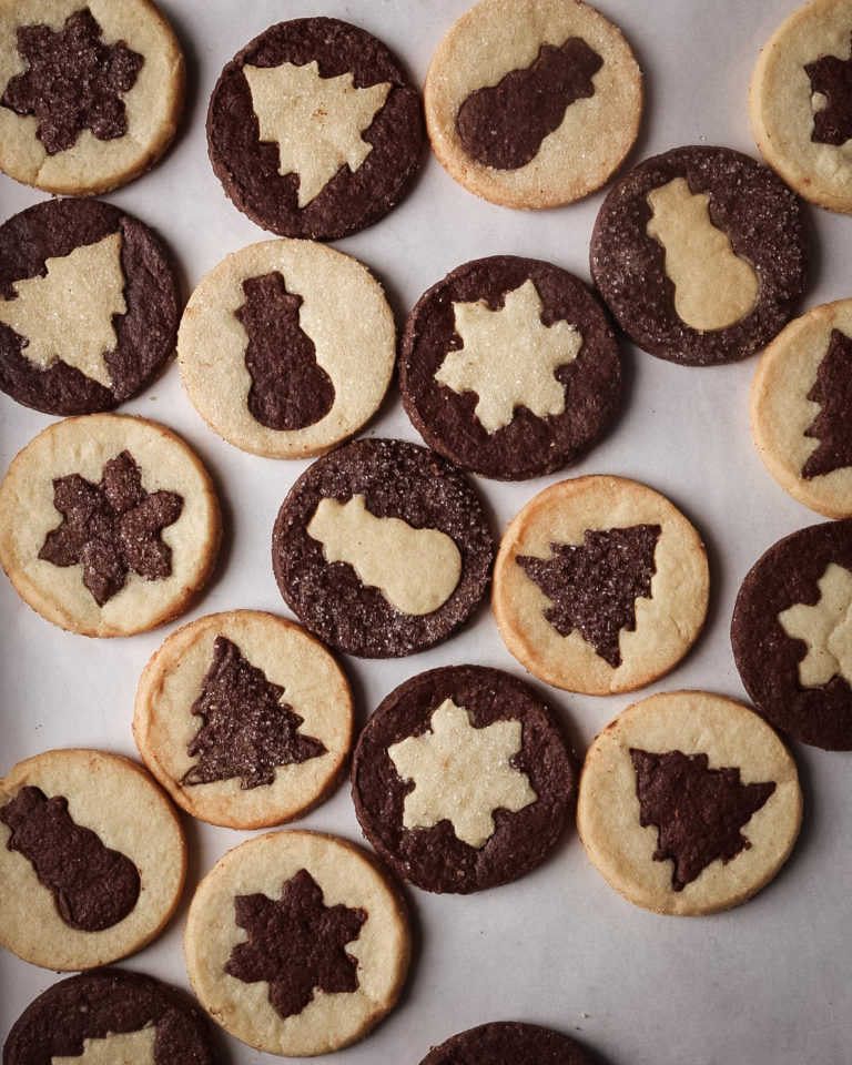 Chocolate+Vanilla Holiday Sablés - Pastry and Prose