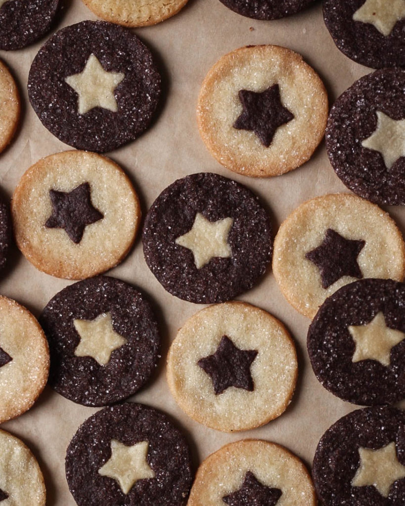 Chocolate+Vanilla Holiday Sablés - Pastry and Prose